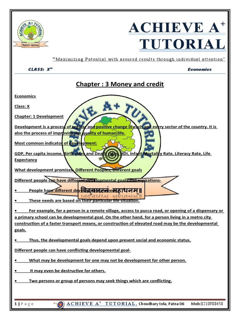 Cbse 10th Economics Chapter 1 | PDF | Human Development Index ...