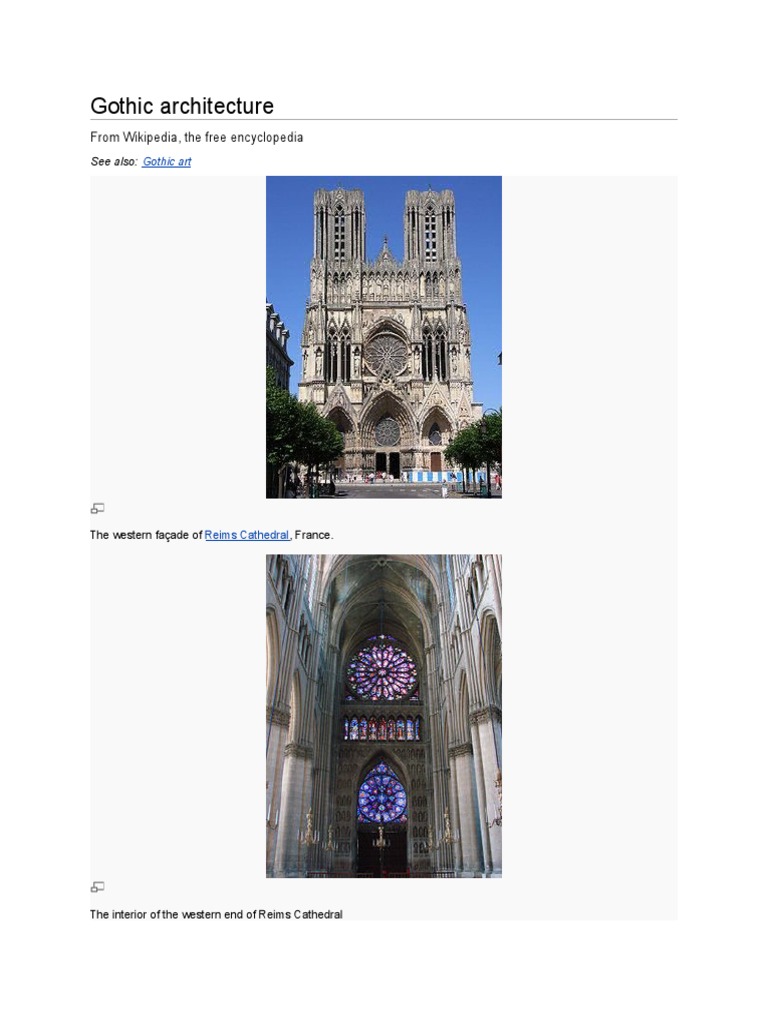 Gothic Architecture: From Wikipedia, The Free Encyclopedia | PDF ...