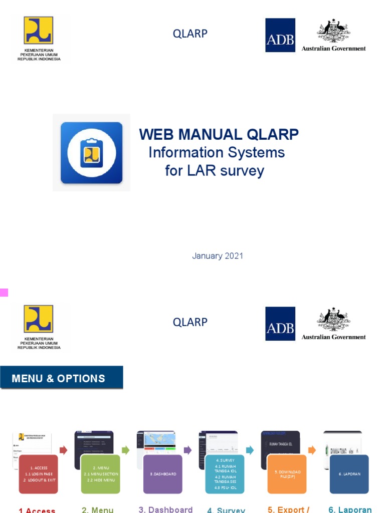 QLARP Web Manual for LAR Surveys | PDF | Zip (File Format) | Menu (Computing)