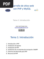 Manual de Xampp | PDF | Php | Servidor HTTP Apache