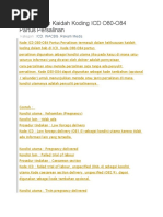 Icd 10 Partus Persalinan Obgyn | PDF