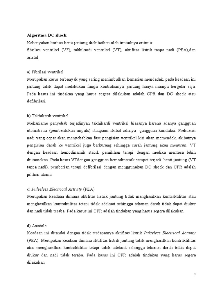 Algoritma DC Shock | PDF