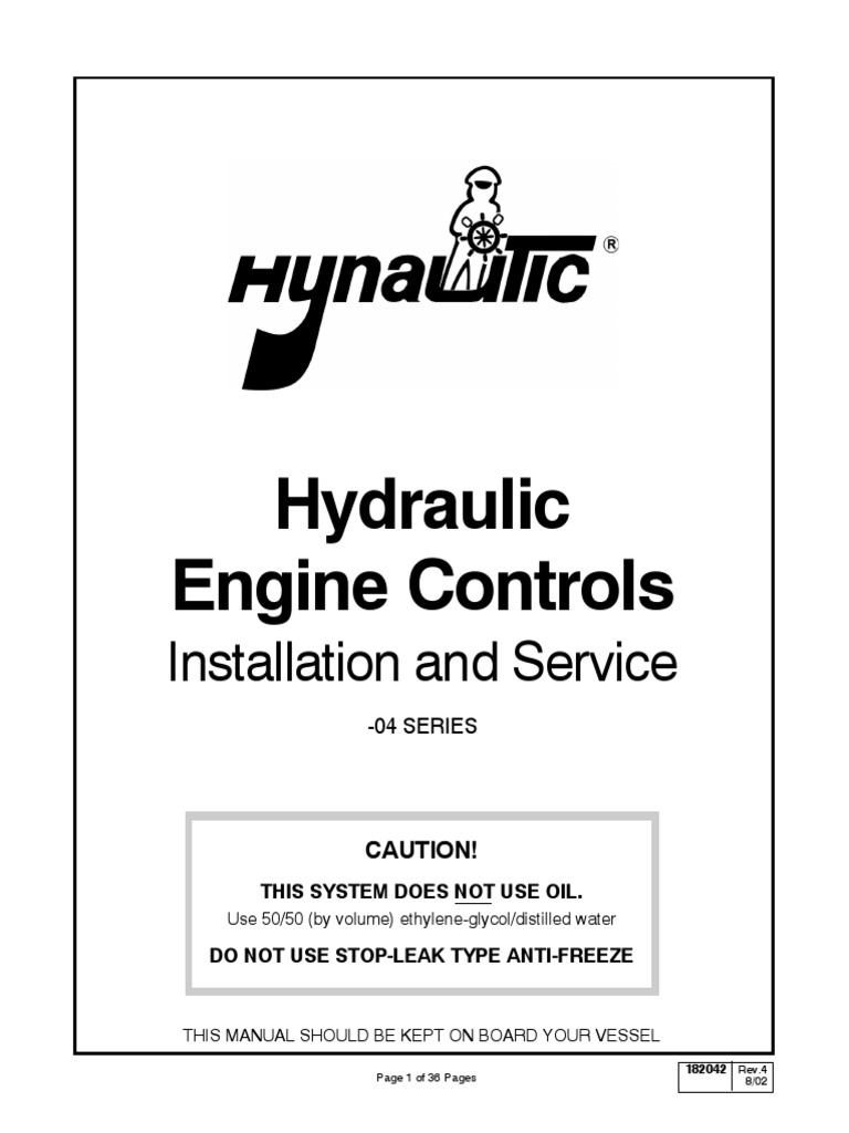 Hydraulic Engine Controls: Installation and Service | PDF | Pipe (Fluid ...