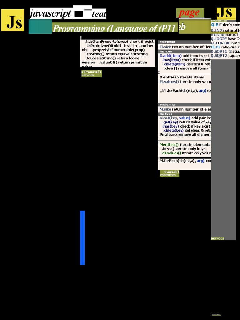JavaScript Reference Guide | PDF | Parameter (Computer Programming ...
