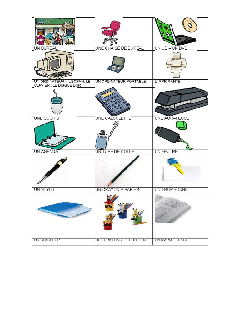 Matériel de bureau essentiel | PDF