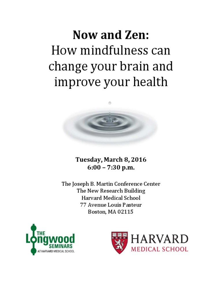 Mindfulness Now and Zen | PDF | Wellness | Science & Mathematics