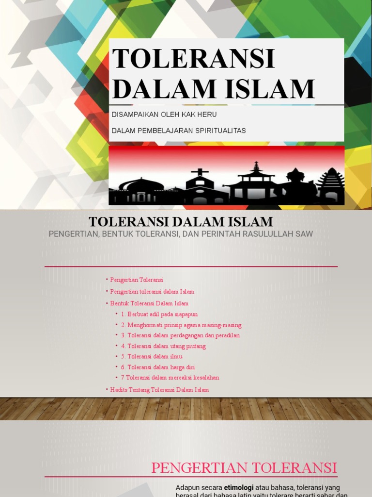 Makna Toleransi dalam Islam | PDF | Filsafat | Agama & Spiritualitas