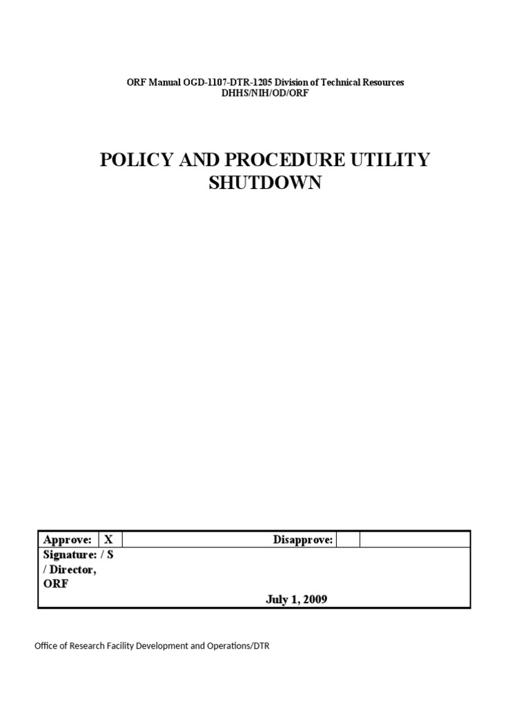 Emergency Shutdown Procedures Overview | PDF | Emergency | Safety