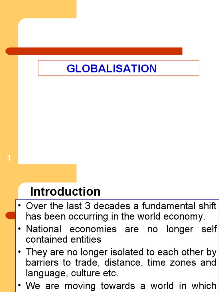 Lecture 3.ppt Globalisation | PDF | Globalization | Multinational Corporation