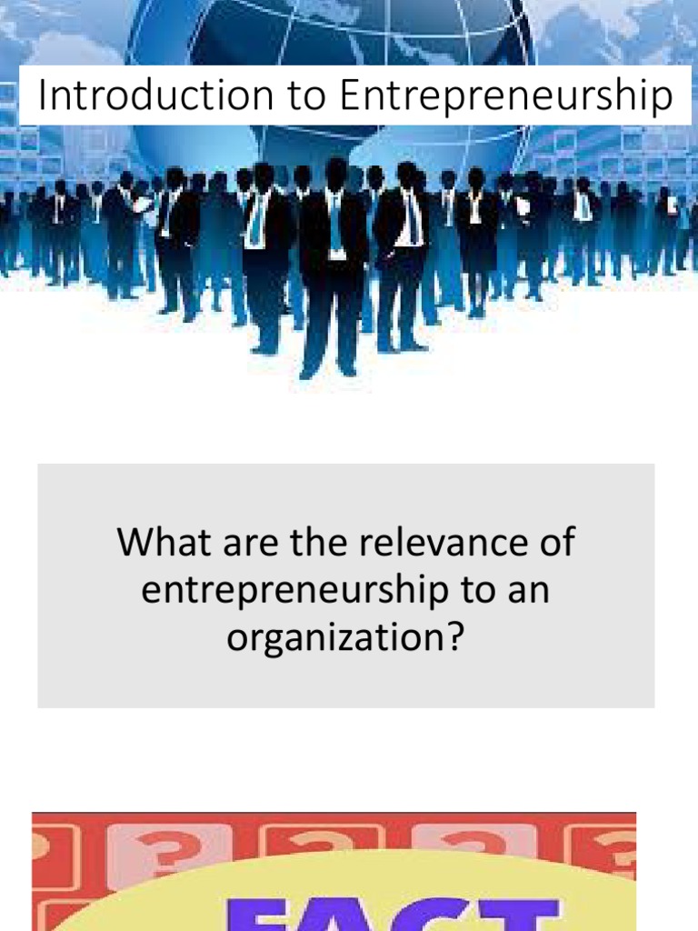 Introduction To Entrepreneurship | PDF | Entrepreneurship | Economies