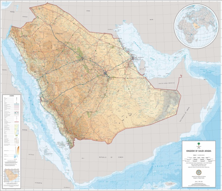 Large Detailed Map of Saudi Arabia With Cities and Towns | PDF