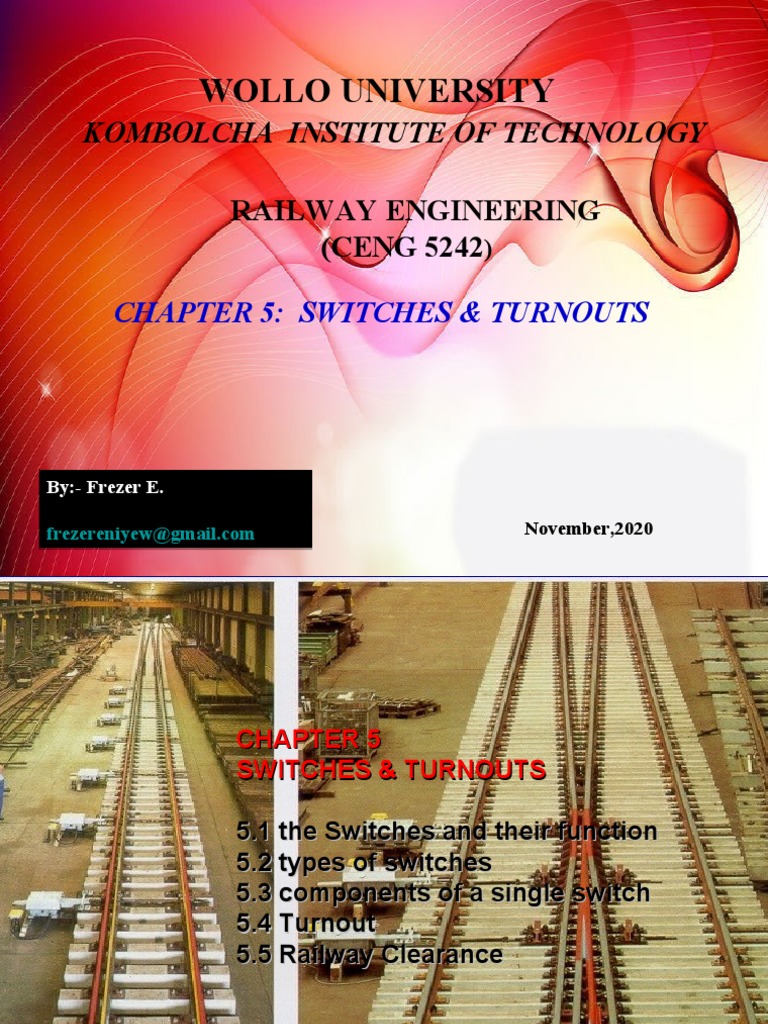 Wollo University: Kombolcha Institute of Technology | PDF | Track (Rail Transport) | Rail Transport