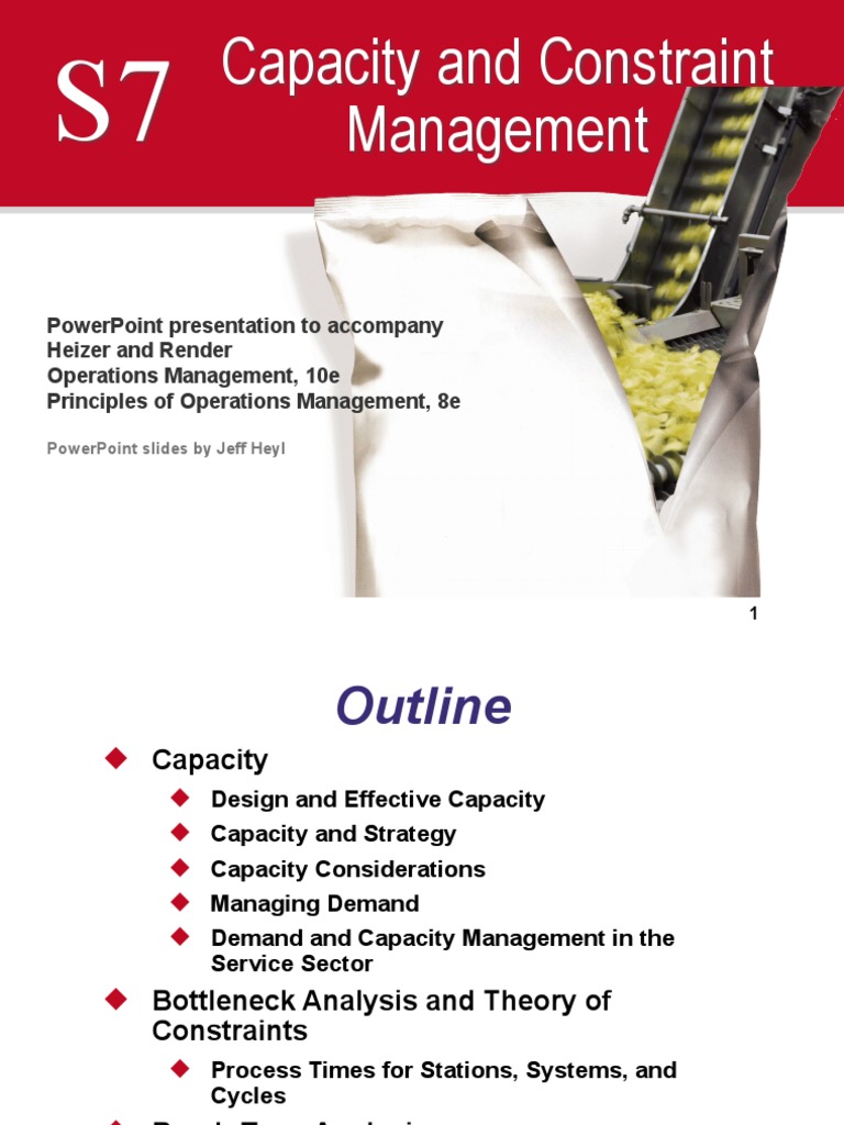 Capacity and Constraint Management | PDF | Business | Economies