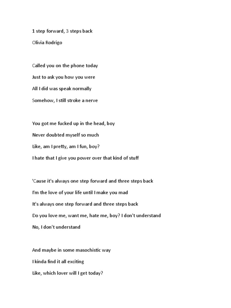 1 Step Forward, 3 Steps Back | PDF