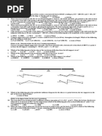 Theory of Structures Review Notes 2 | PDF | Truss | Mechanics