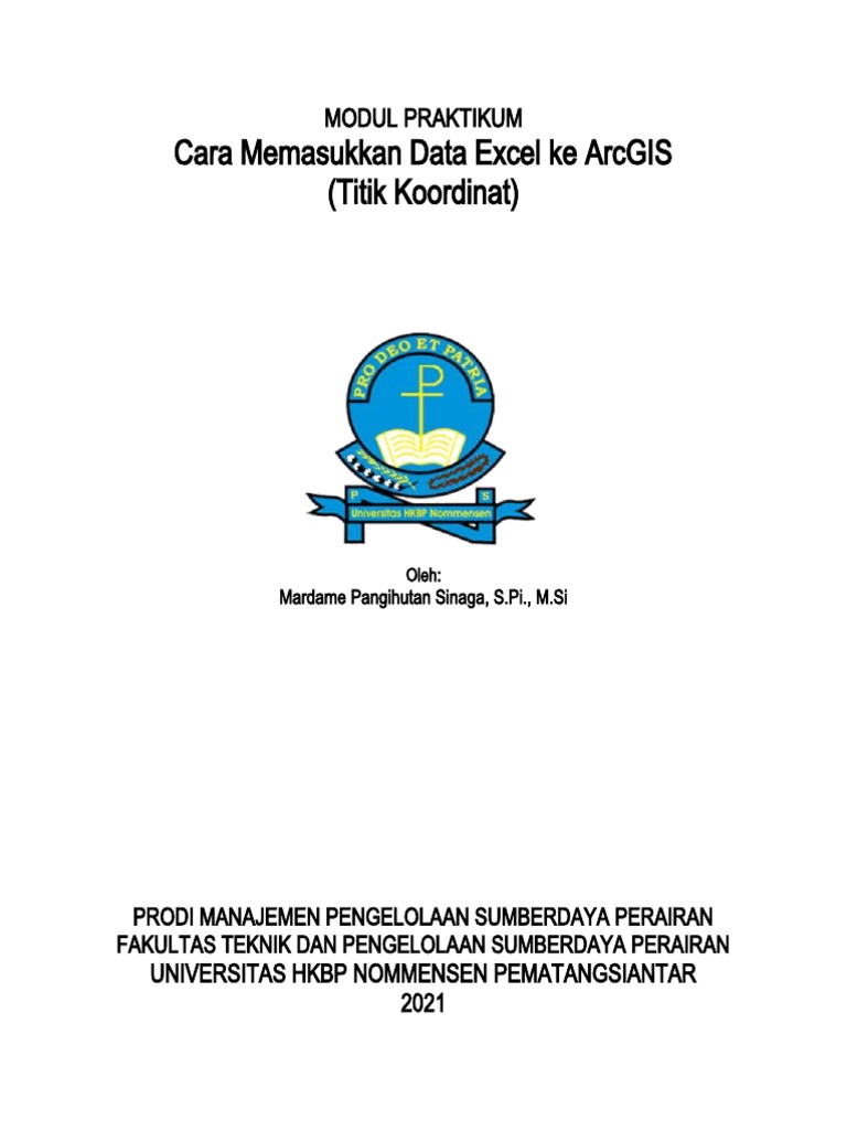 Modul Praktikum Cara Memasukkan Data Excel Ke ArcGIS | PDF Modul Praktikum Cara Memasukkan Data Excel Ke ArcGIS | PDF