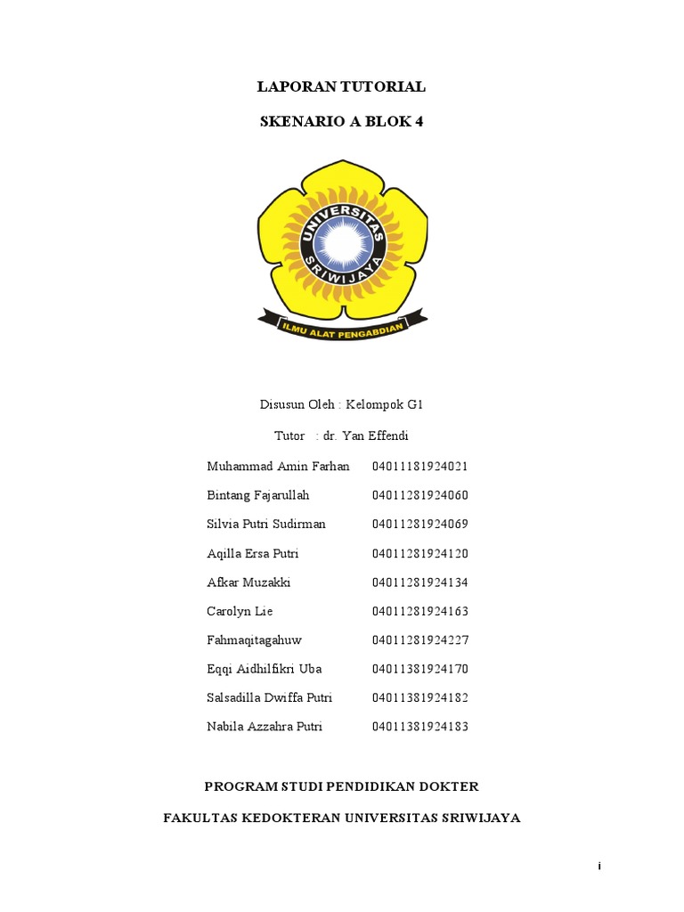 Laporan Tutorial Skenario A Blok 4 | PDF