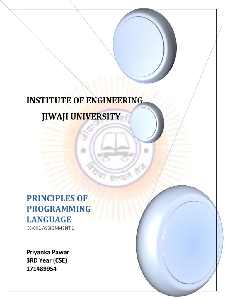 PPL Assignment 1 | PDF | Computer Programming | Scripting Language PPL Assignment 1 | PDF | Computer Programming | Scripting Language