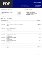 Statement of Account (SOA) Format | PDF | Money | Services (Economics)