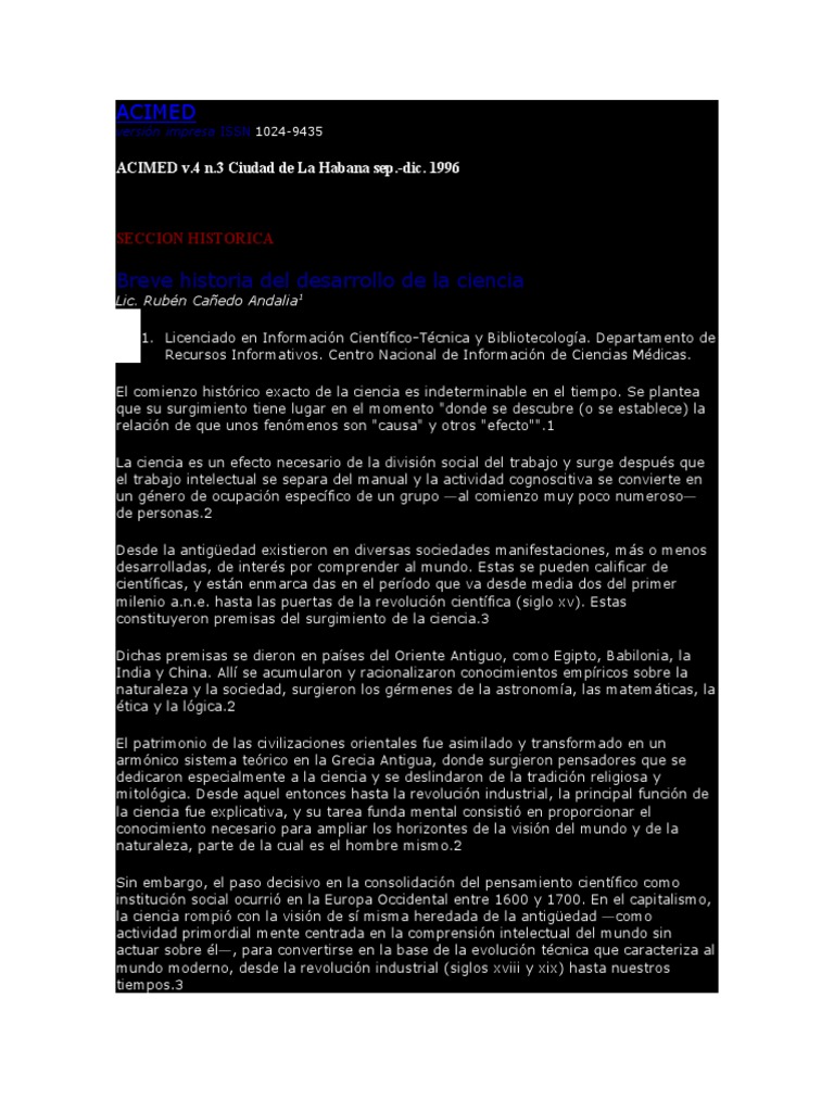 ACIMED | PDF | Conocimiento | Revolución industrial