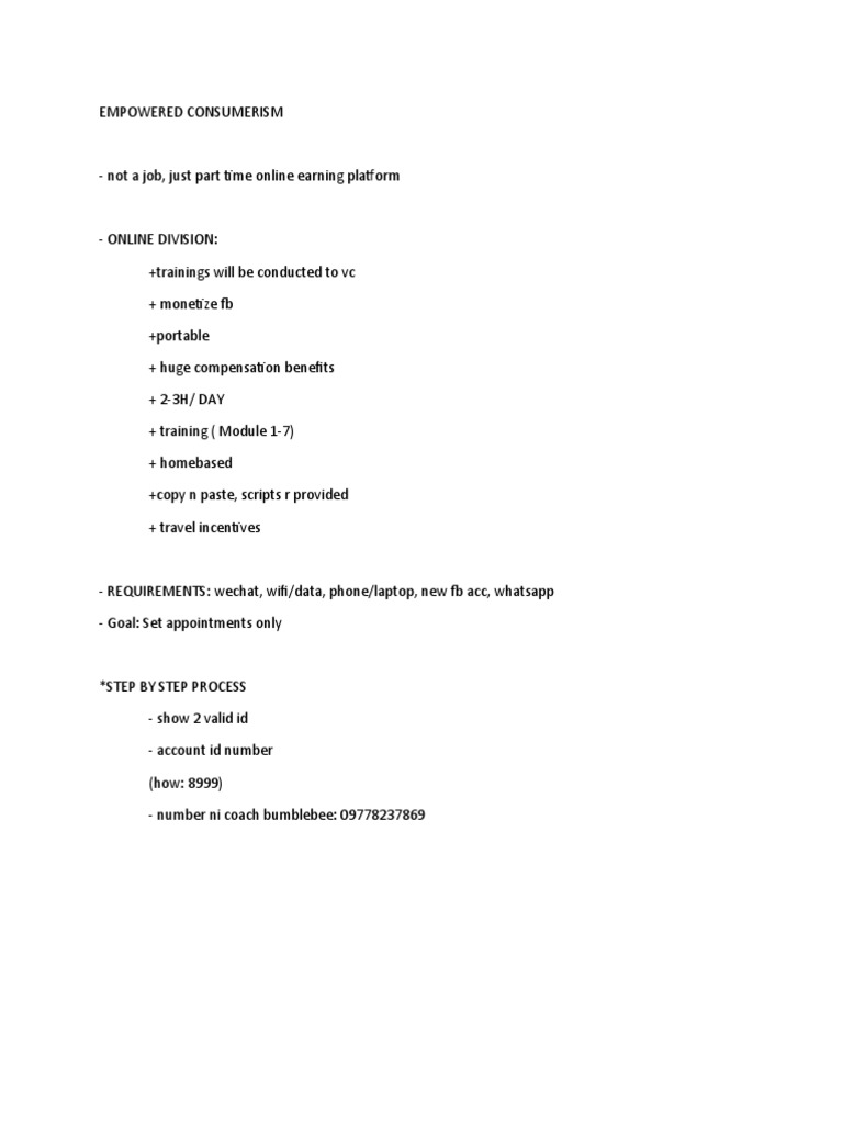 Empowered Consumerism | PDF