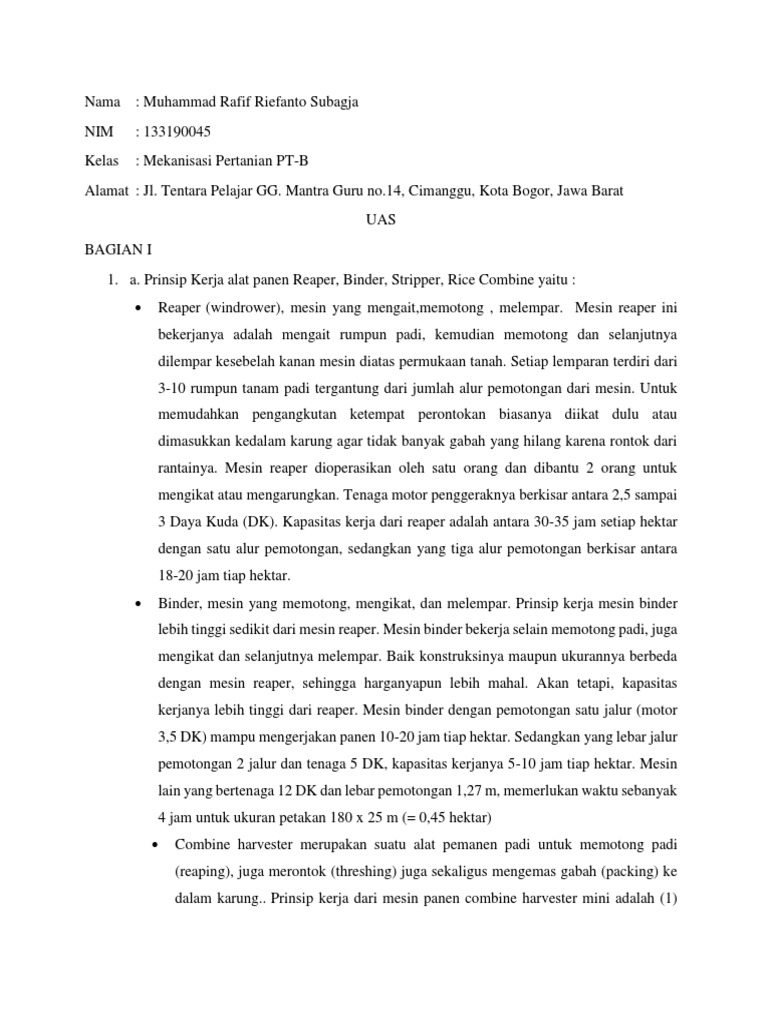 Muhammad Rafif Riefanto Subagja - PT-B | PDF