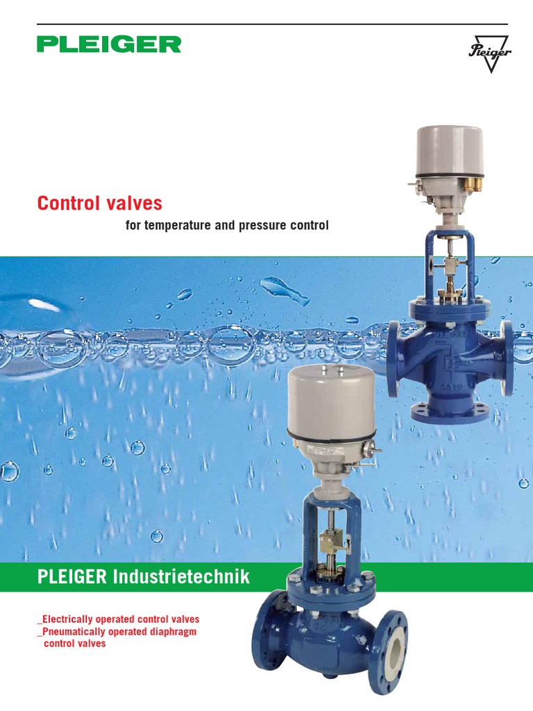Pleiger Temperature and Pressure Control | PDF | Valve | Mechanical Engineering