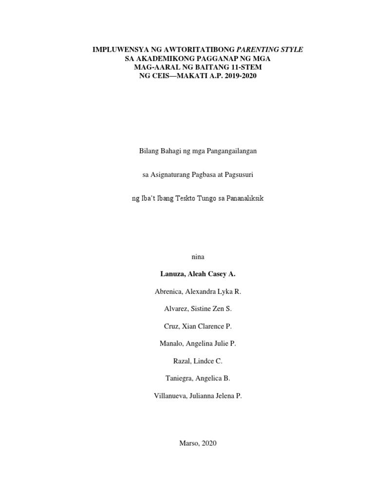 Filipino Research | PDF