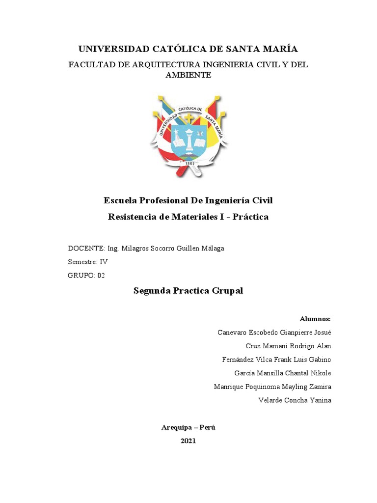 Resis Practica | PDF | Ciencia de los Materiales | Mecánica de sólidos