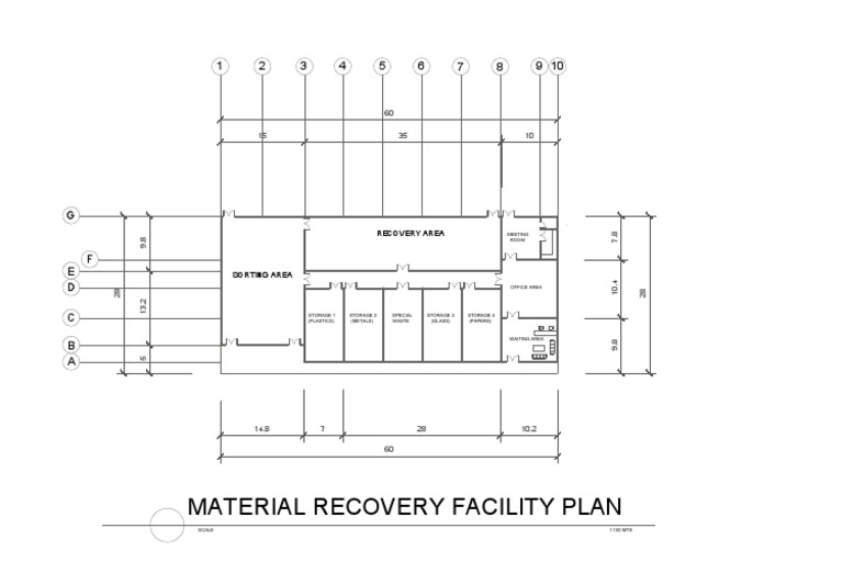 Material Recovery Facility Plan | PDF | Human Impact On The Environment ...