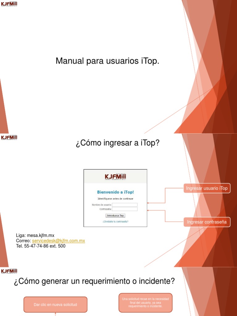 Manual para Usuarios Itop. | PDF | Internet | Contraseña