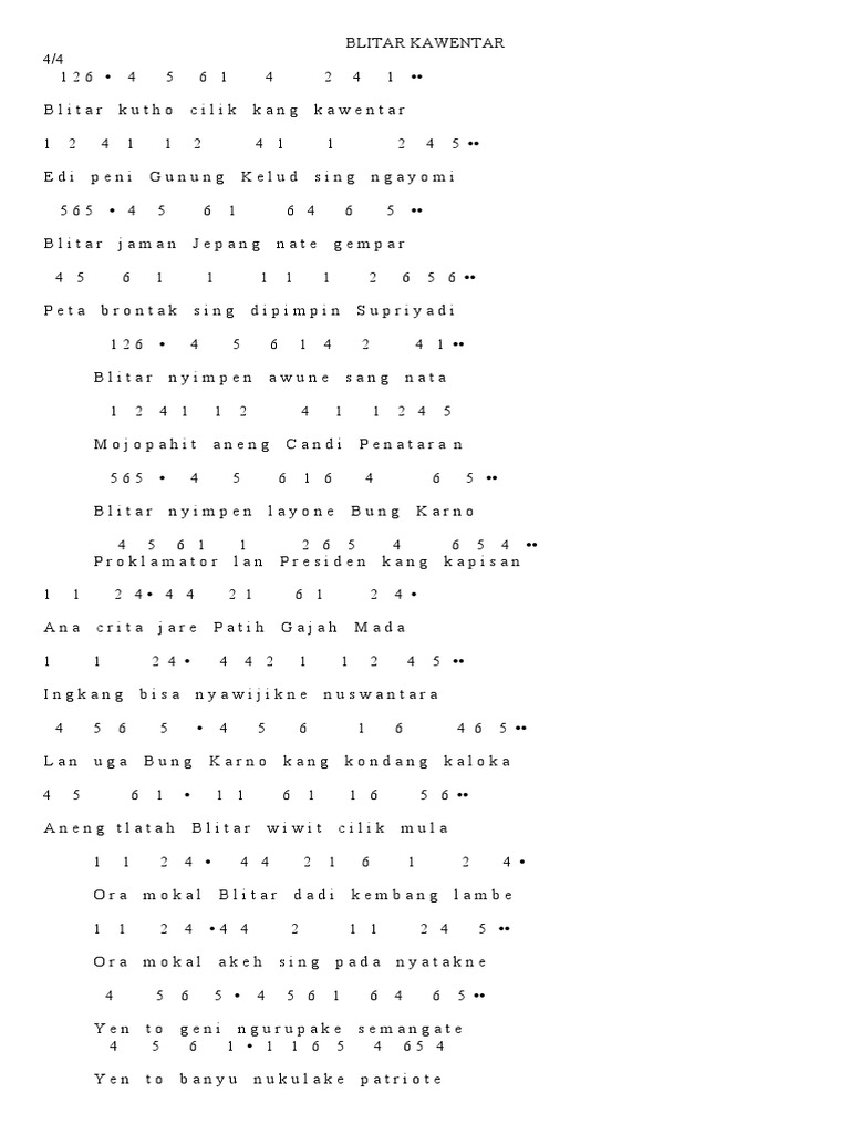BLITAR KAWENTAR 2 - Edit | PDF