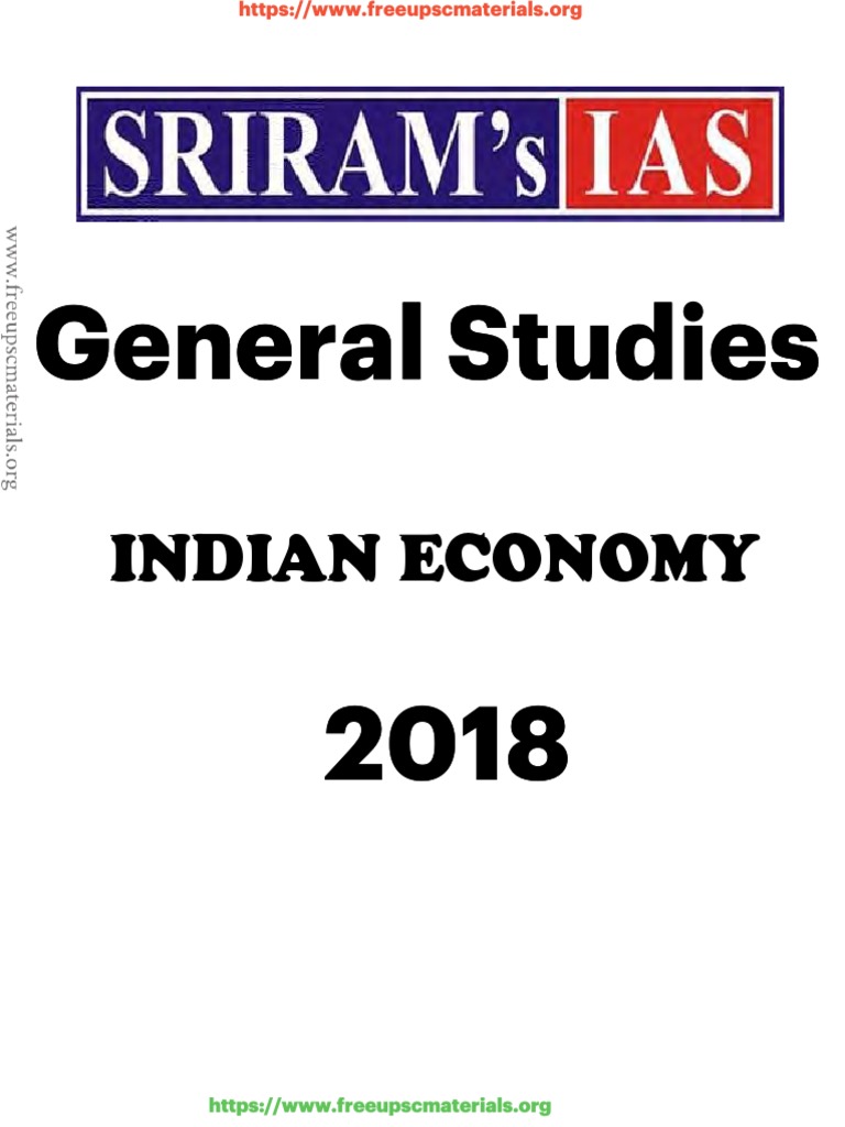 Sriram Economy Vol 1 | PDF