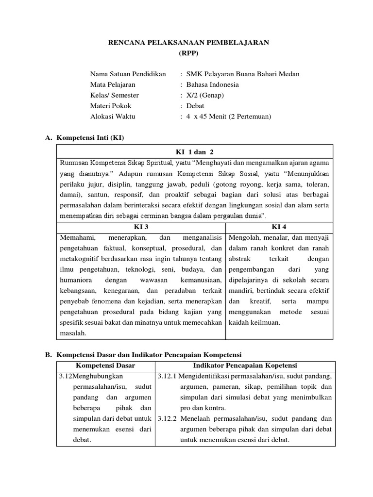 LKPD Debat Ori | PDF