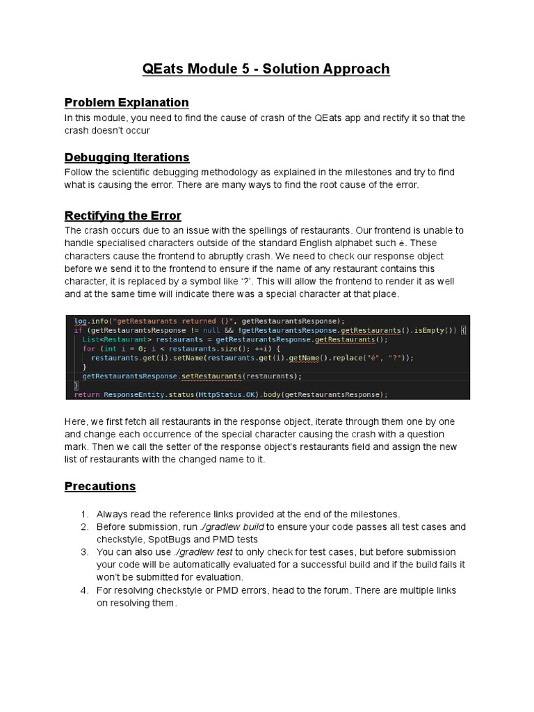 Module 5 - Solution Approach | PDF