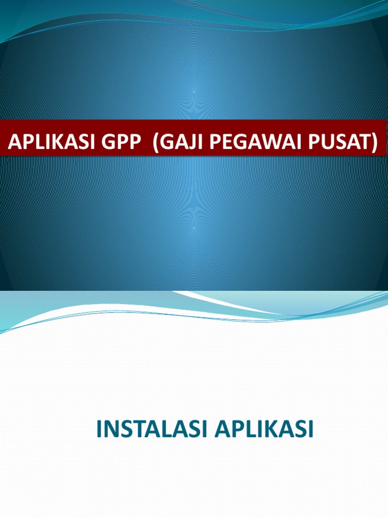 Petunjuk Teknis Aplikasi Gaji | PDF