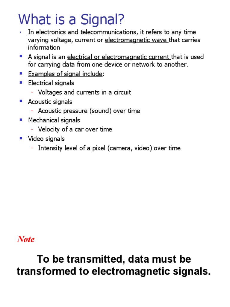 Signals Part 1 ECE | PDF | Digital Signal | Analog Signal