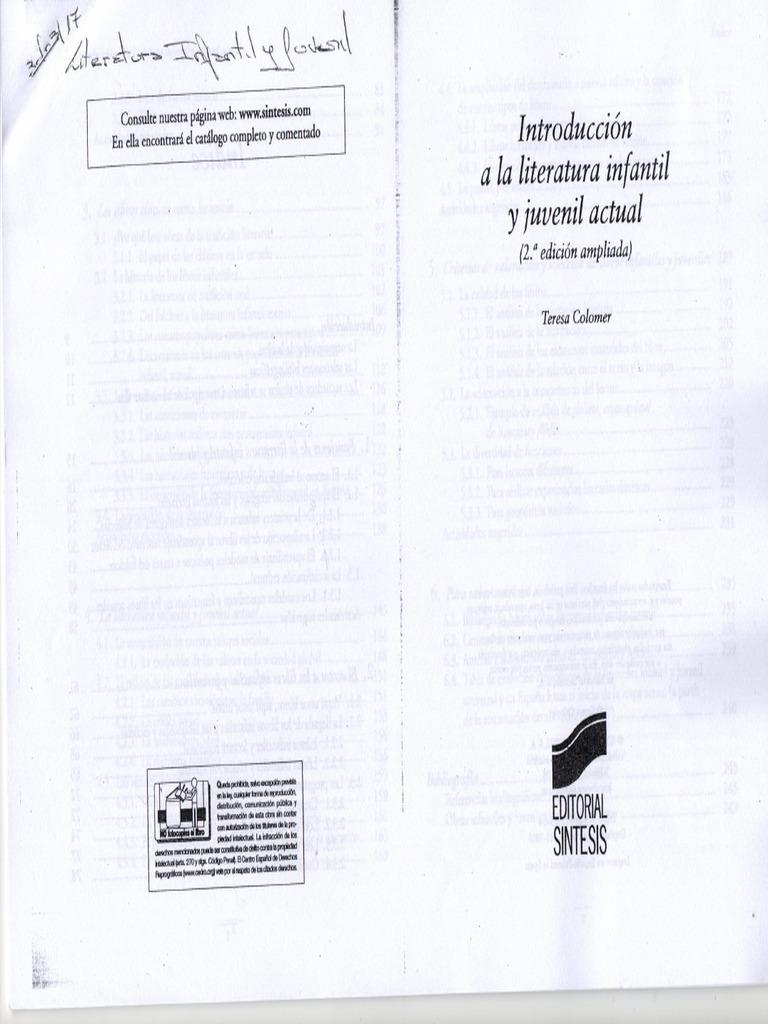 Colomer-Funciones de La Literatura Infantil y Juvenil | PDF