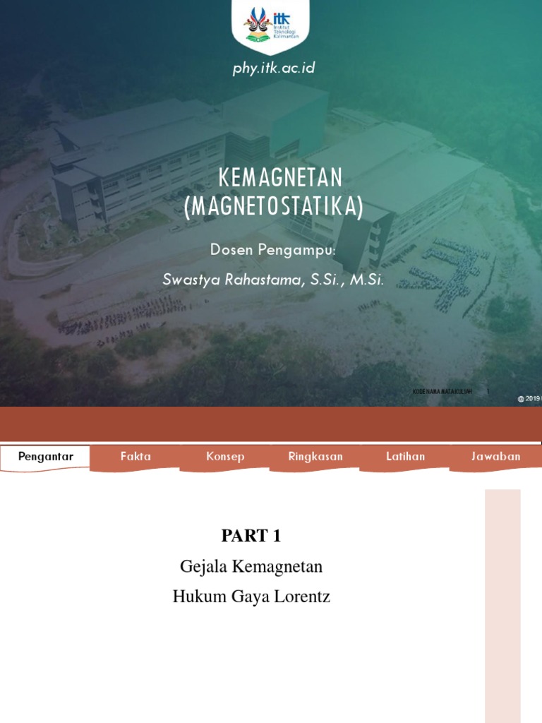 P5. Magnetostatika | PDF | Metode & Bahan Ajar | Sains & Matematika