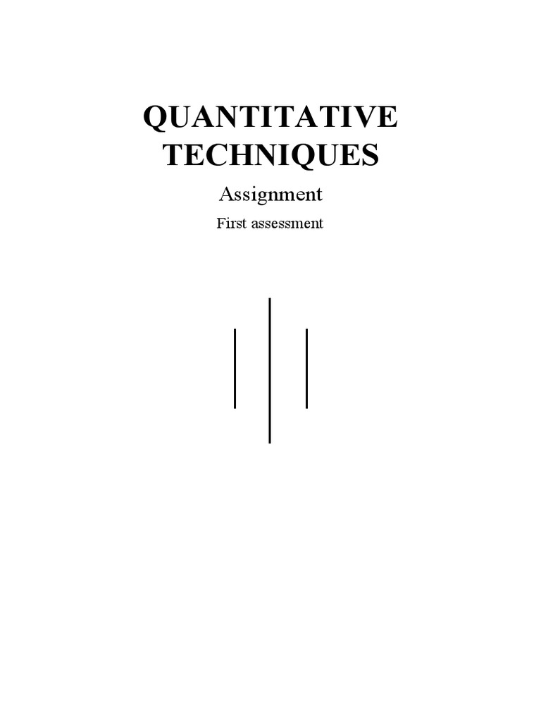 Quantitative Techniques Assignment Pdf Statistics Sampling