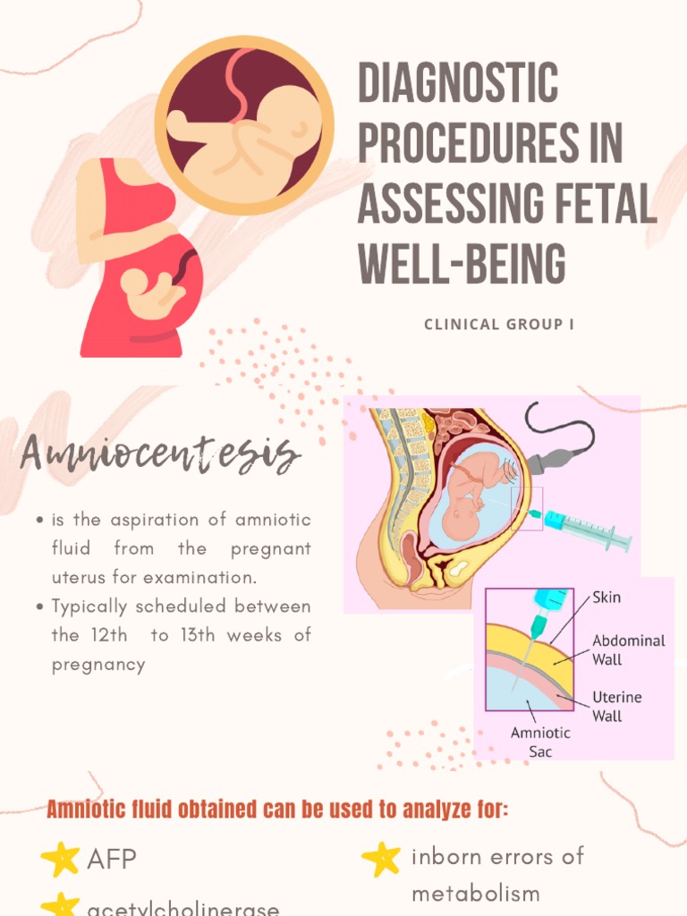 Diagnostic Procedures in Assessing Fetal Well-Being | PDF | Pregnancy ...