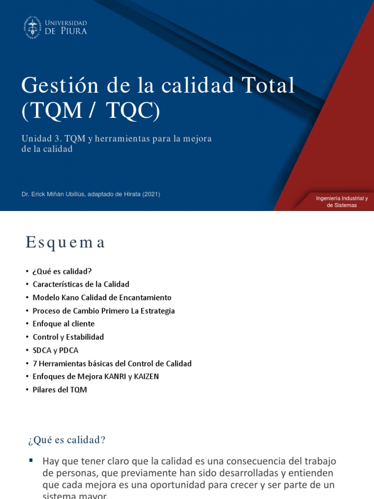 8 Gestión de La Calidad Total - TQM | PDF | Calidad (comercial) | Gestión de la calidad