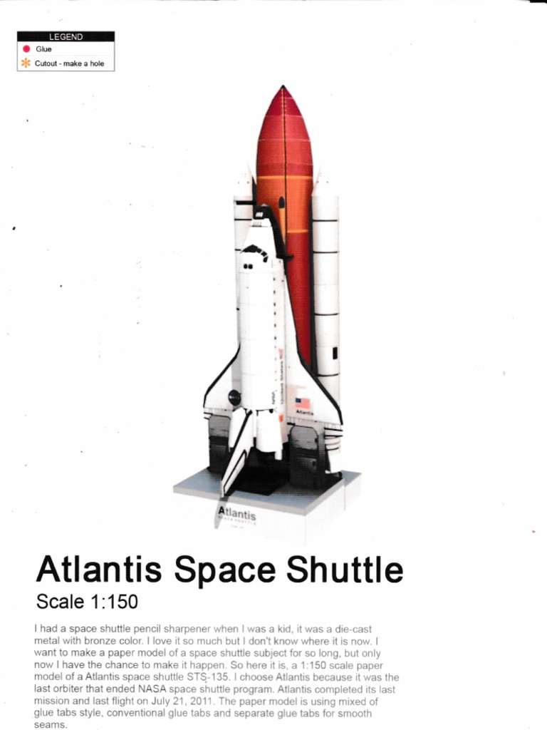 Space Shuttle Paper Craft | PDF