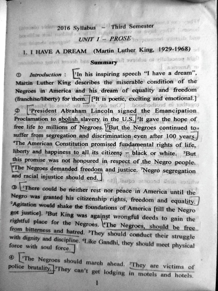 I Have A Dream by Martin Luther King JR | PDF | Human Rights | Justice