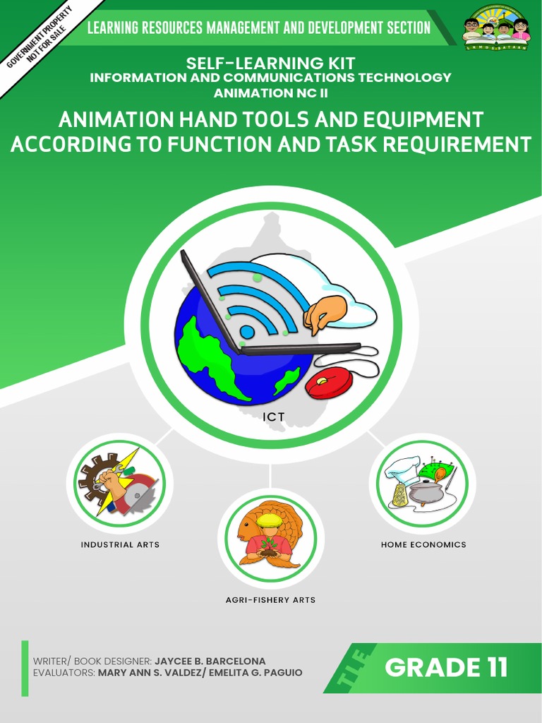 SHS - SLK - Ict Animation Hand Tools and Equipment According To ...