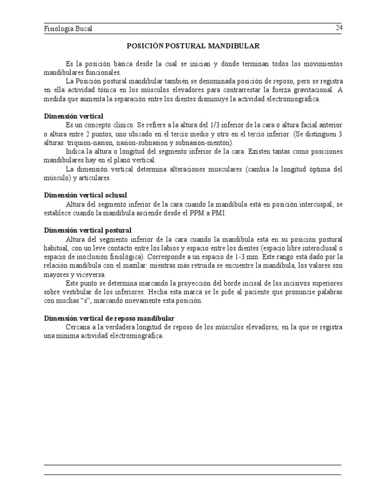Posicion Postural Mandibular | PDF | Neurociencia