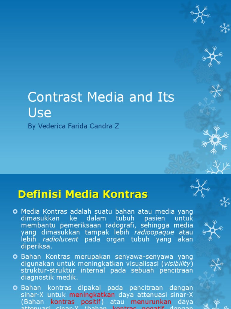 Media Kontras Dan Penggunaanya | PDF