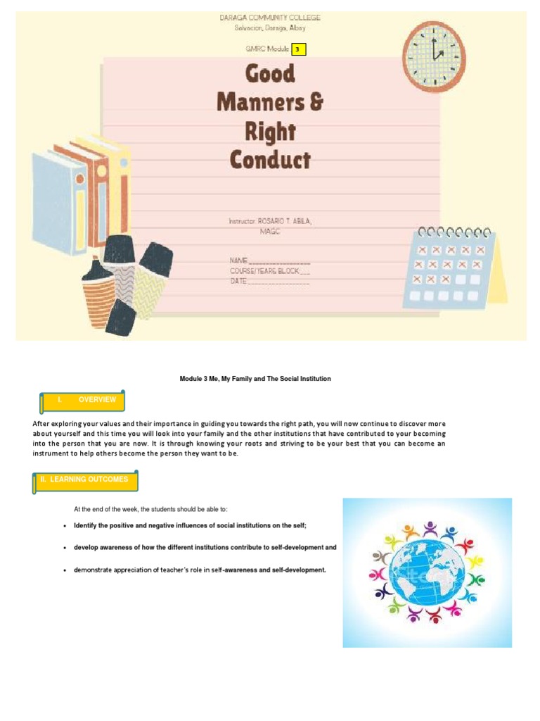 Module 3 GMRC | PDF | Teachers | Salvation