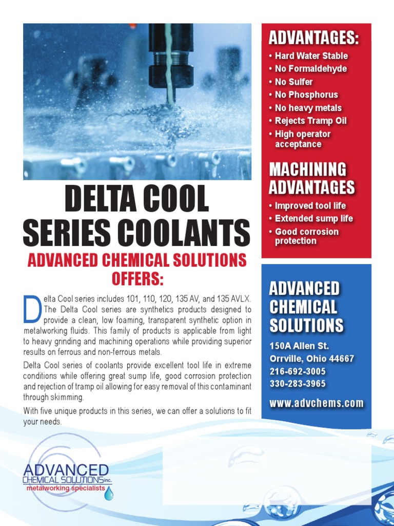 Delta Cool Series Coolants: Advanced Chemical Solutions Offers | PDF ...