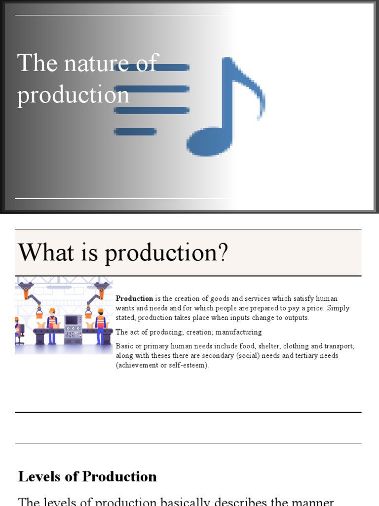 The Nature of Production | PDF | Agriculture | Exports